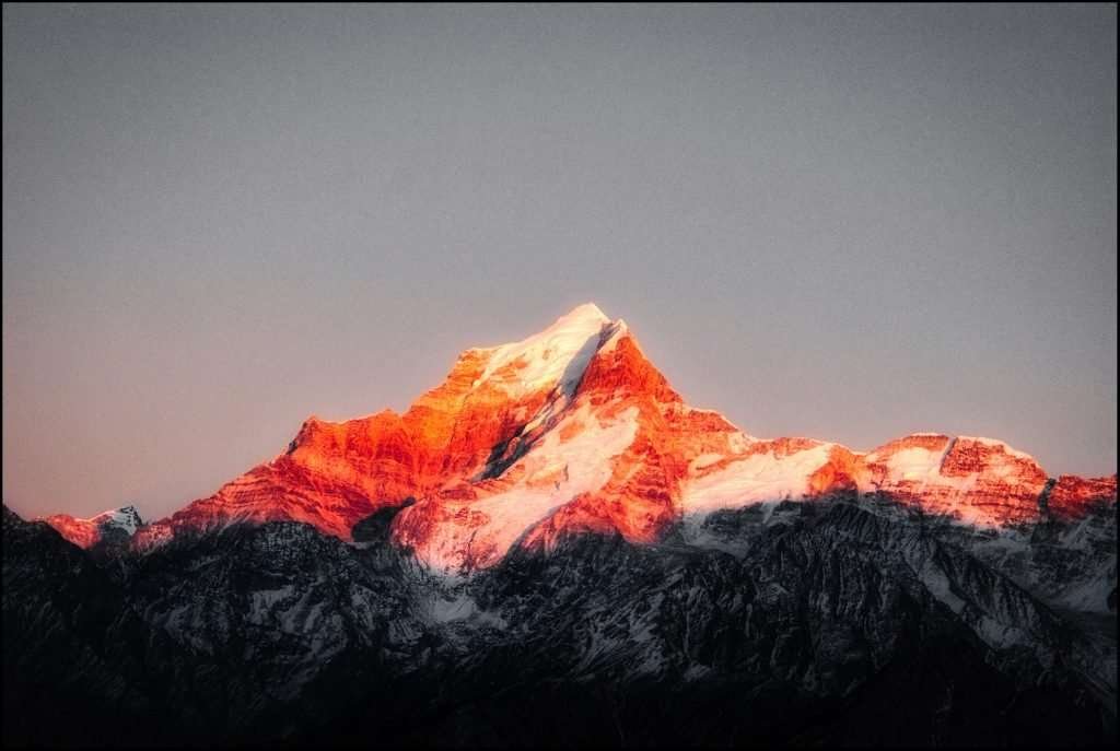 a swansong of the sun… musings on Dunagiri Peak, Garhwal Himalaya